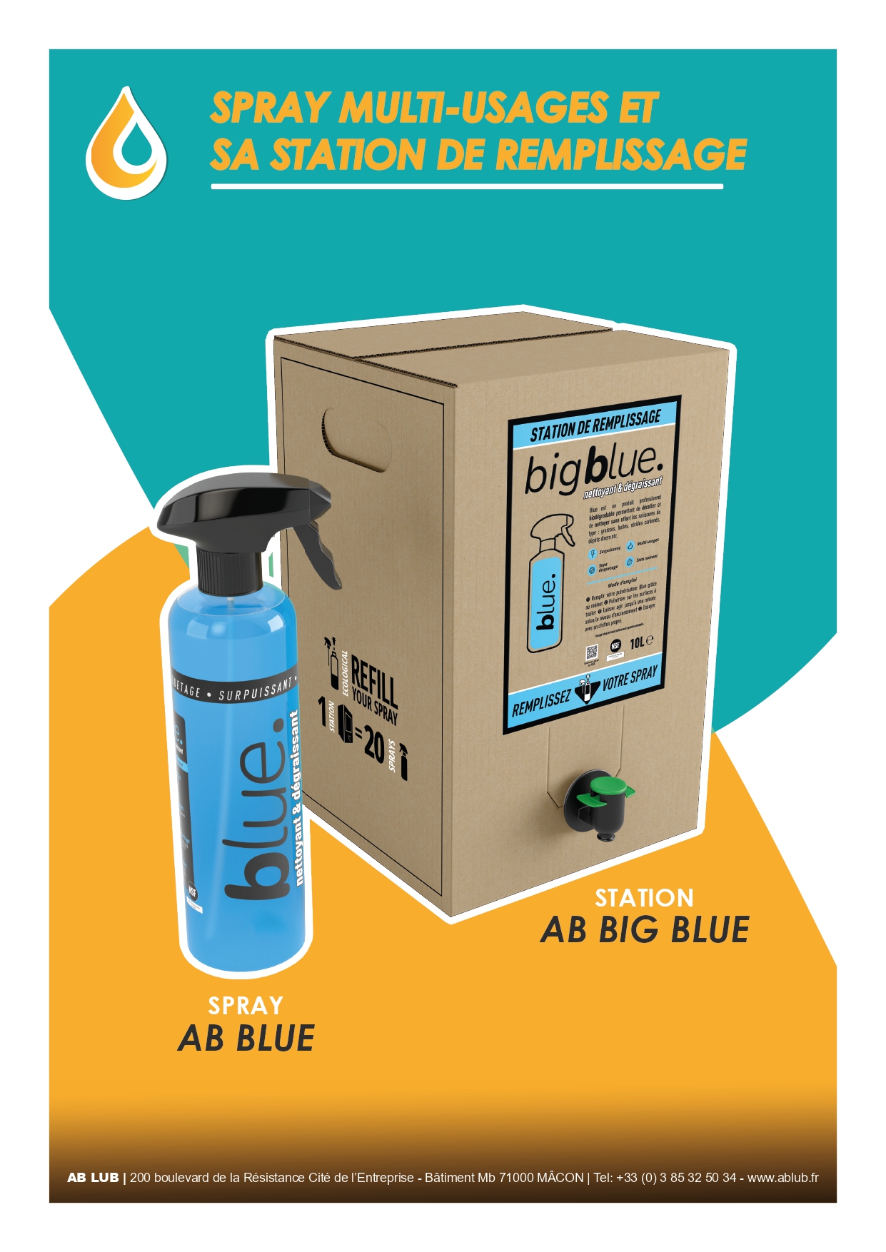 Lubrifiant industriel, decapage, nettoyage, usinage AB Concept France